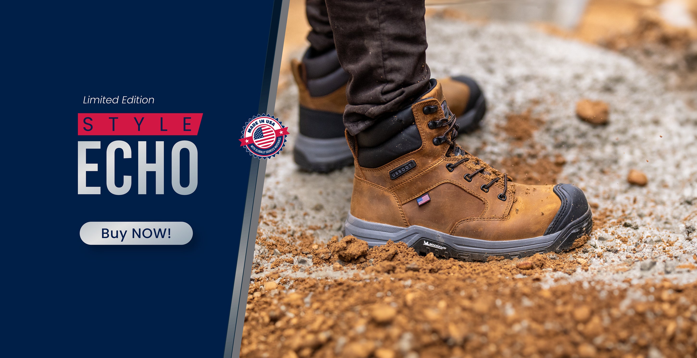 US Boot Work Boot | Made in USA | USA Leather