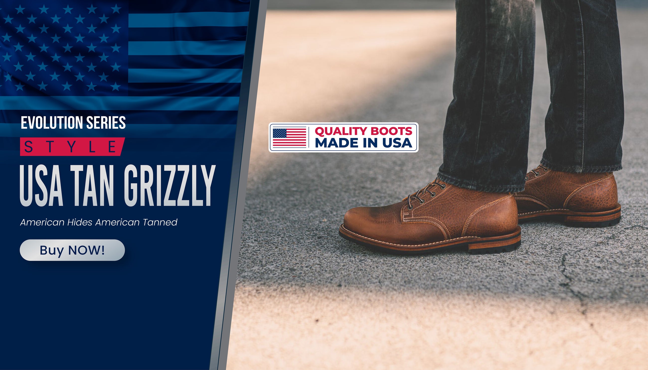 US Boot Work Boot | Made in USA | USA Leather