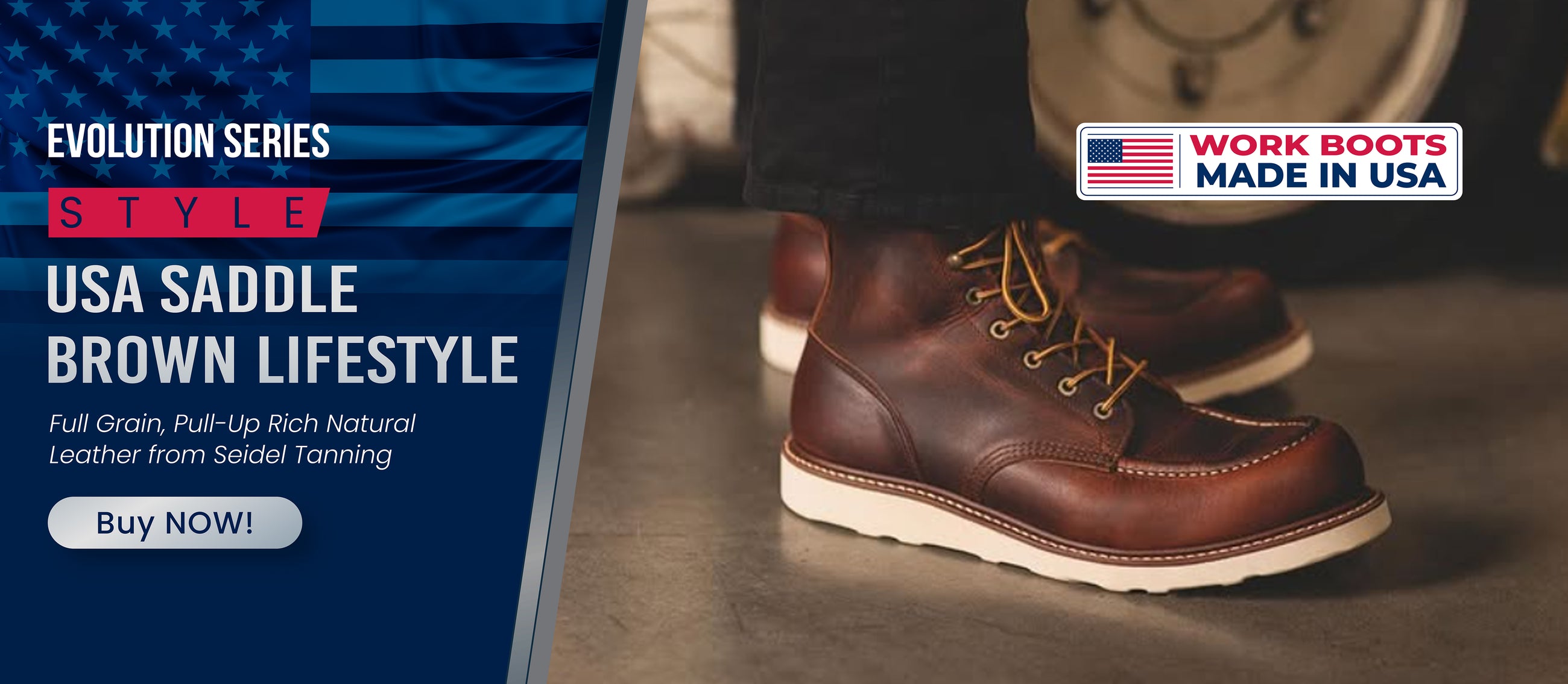 US Boot Work Boot | Made in USA | USA Leather